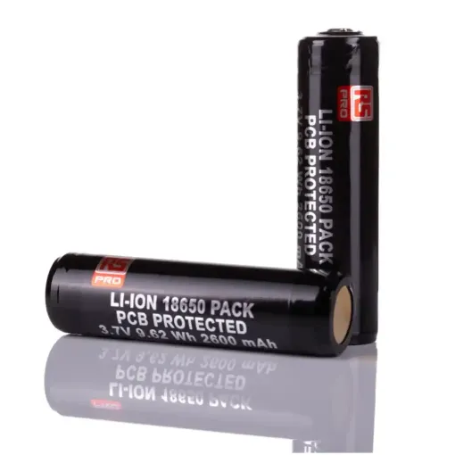 RS PRO 18650 Lithium Battery for LED Torches | High Capacity 2600mAh-SG Education