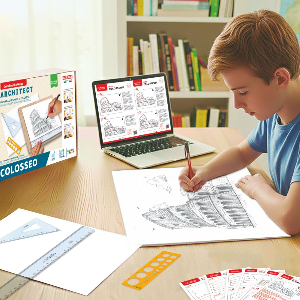 Arda Architect Colosseo Drawing Kit | Technical Drawing Set-SG Education